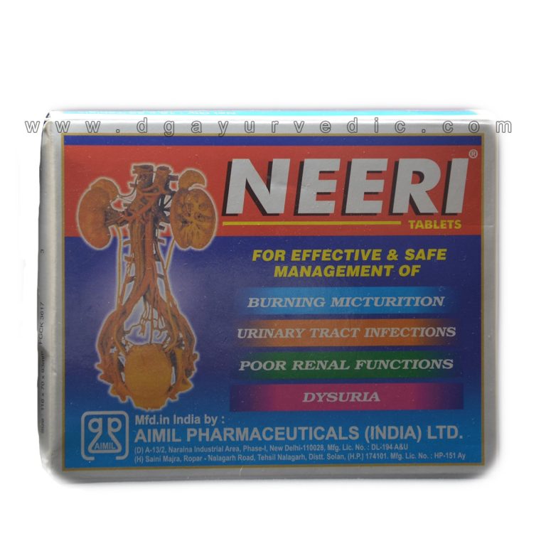 AIMIL PHARMACEUTICALS Neeri Tablet (Resolves and Dissolves Urinary ...