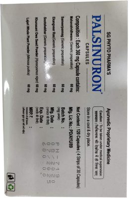 SG Phyto Palsinuron 30 Capsules - D.G. Ayurvedic Sangrah (Ayurvedic ...